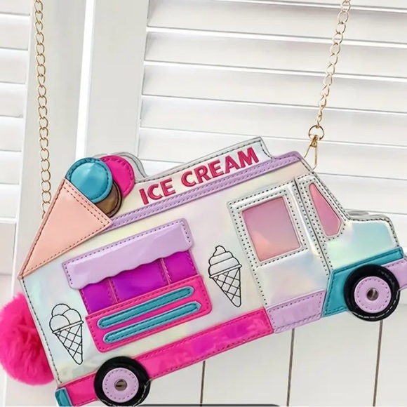 Bags | Keep It Cool Ice Cream Truck Crossbody Handbag | Poshmark